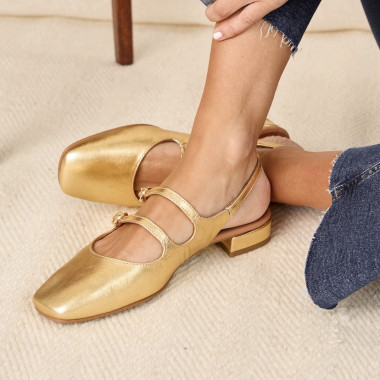 Leather Mary Janes for Women | MONPIEL